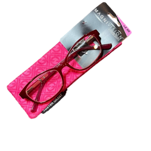Foster Grant | Accessories | Foster Grant Red Magnavision Reading ...